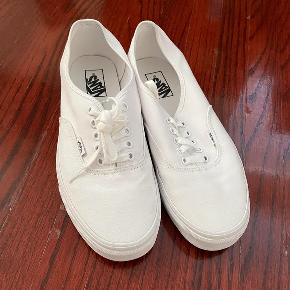 Vans | Shoes | Mens Vans Authentic True White Shoes Size 5 | Poshmark